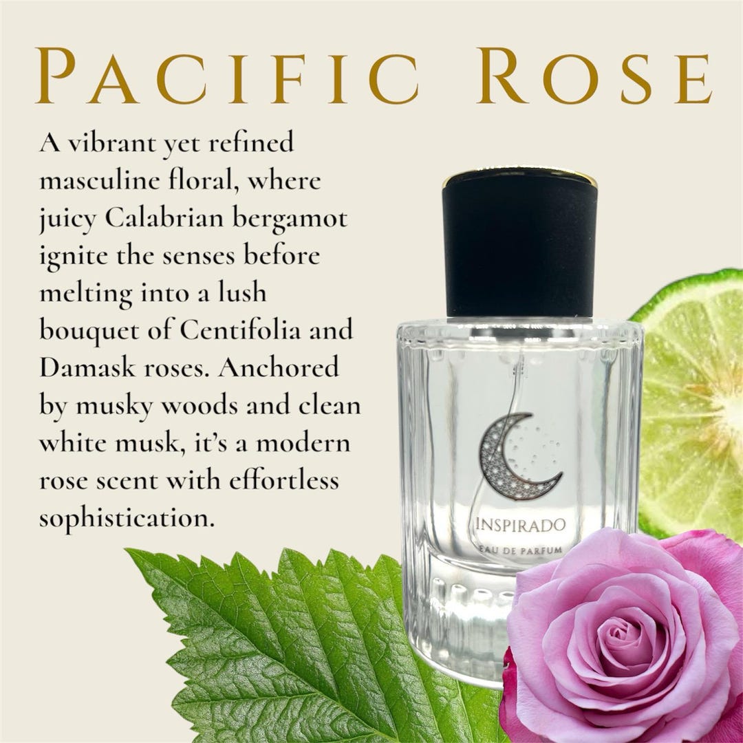 Pacific Rose – Modern Rose Perfume for Men | Bergamot, Musk, Damask ...
