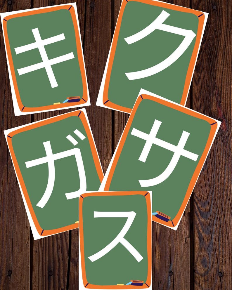 Katakana Flashcards: Printable Japanese Alphabet Learning (39 Pages ...