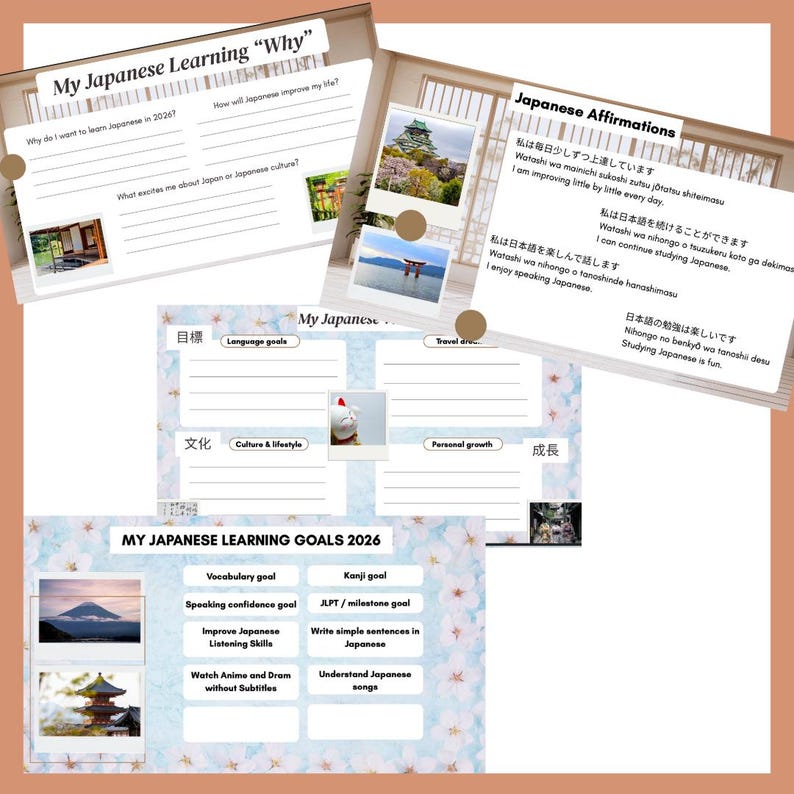 Japanese Vision Board Journal 2026 | Goal Setting & Manifestation for ...