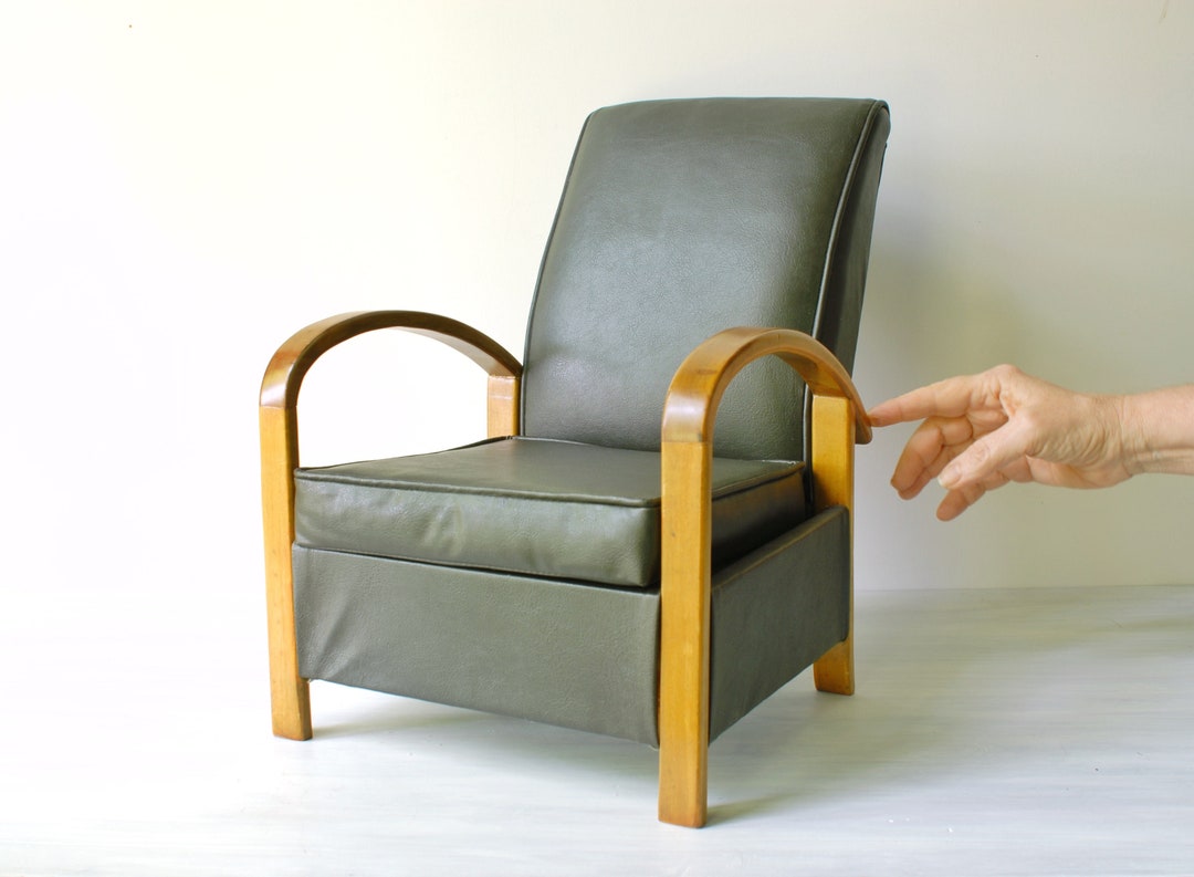 Vintage Salesman's Sample Chair, Art Deco Midcentury Modern Faux ...
