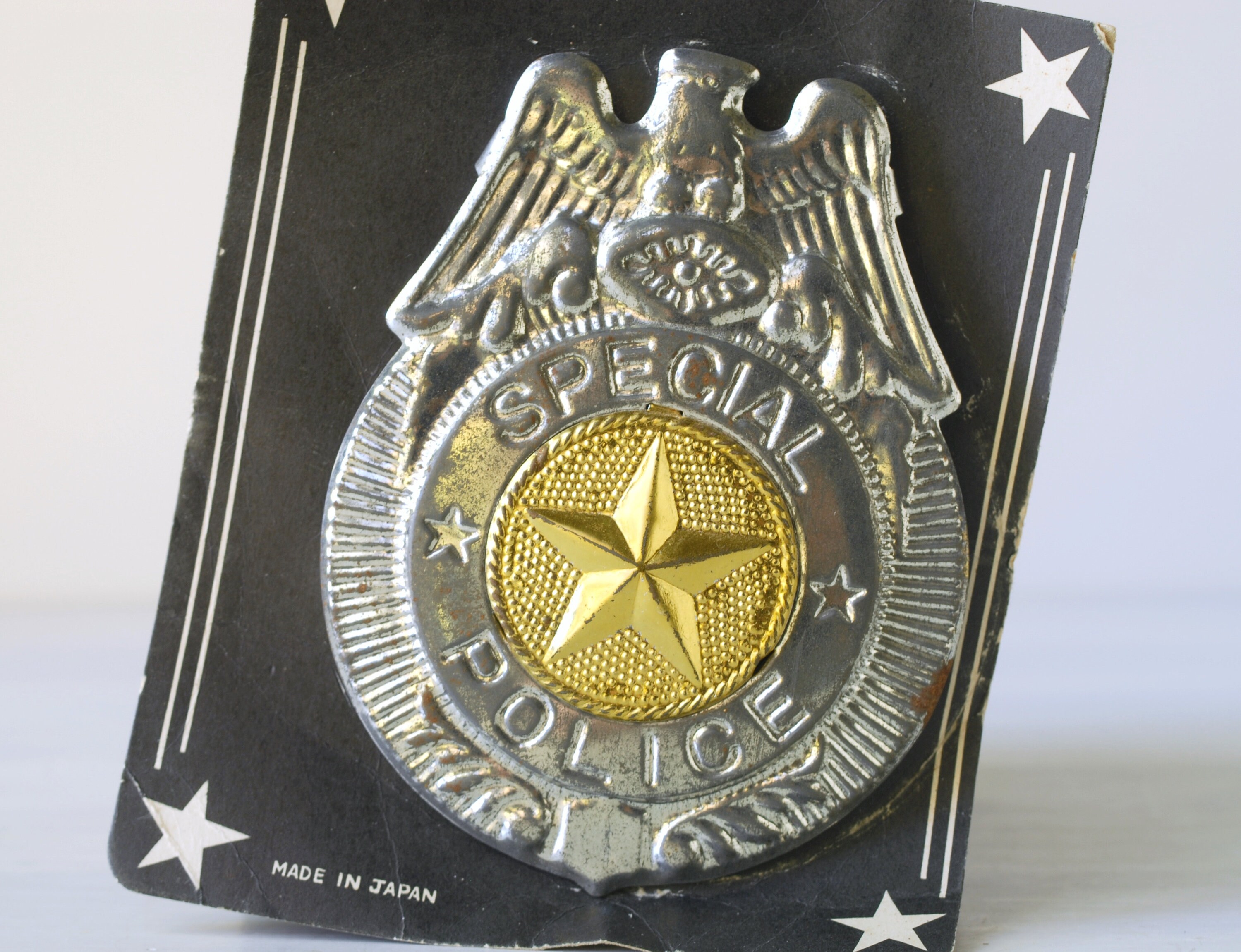 Vintage Special Police Tin Toy Badge, Large, Halloween Costume, Made in ...