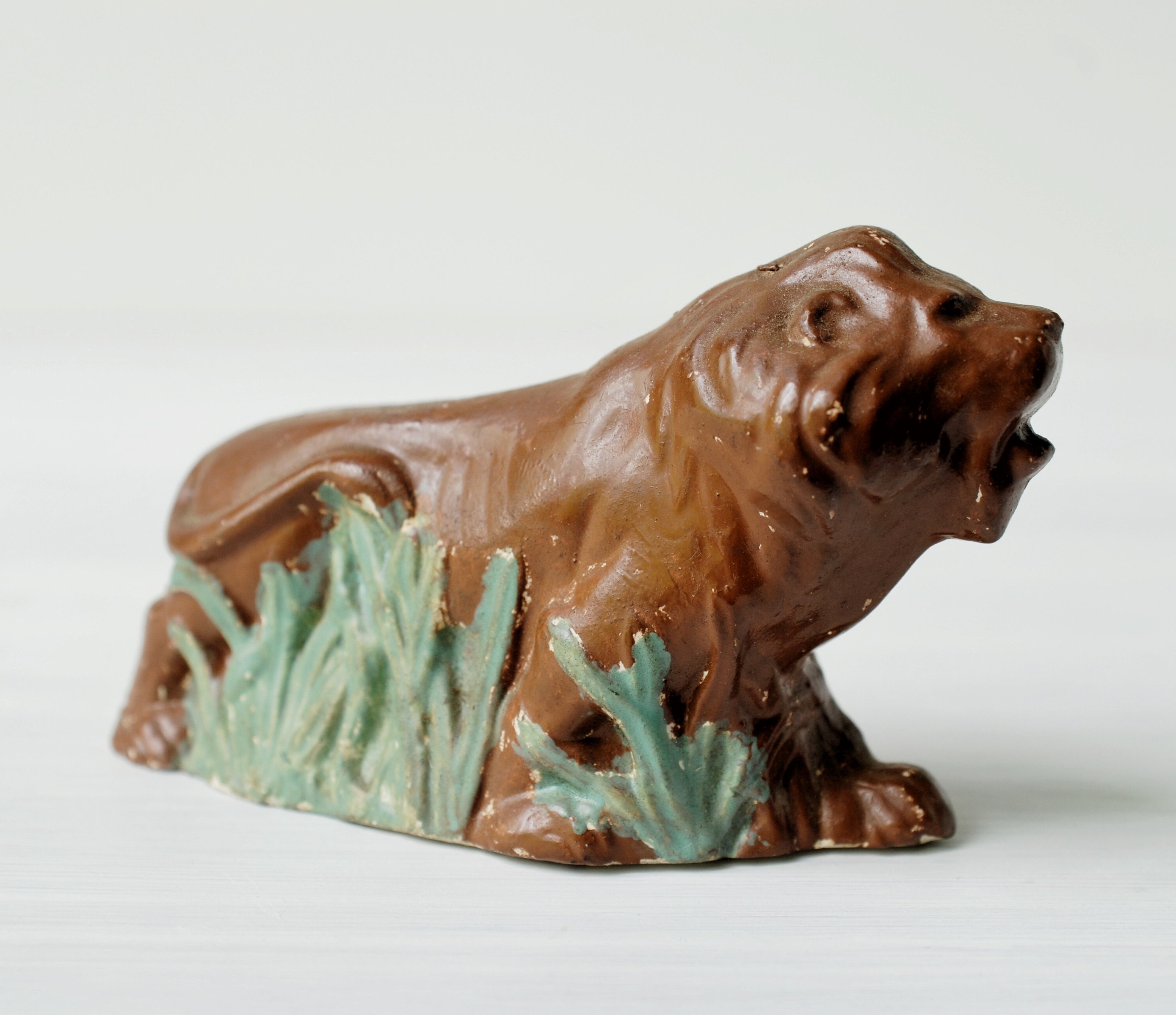 Vintage Numa the Lion, Tarzan Radio Show Plaster Figurine, 1932 Foulds ...