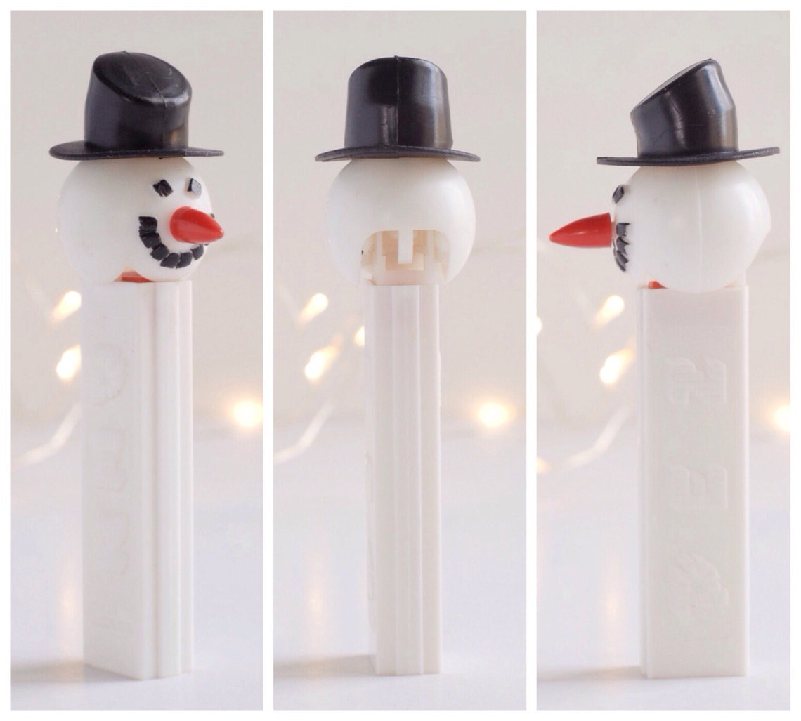 Vintage Snowman Pez Dispenser, No Feet, White Stem, 3.9 Jugoslavia ...