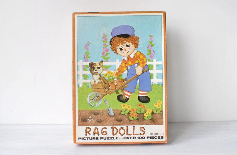 Vintage Raggedy Andy Jigsaw Puzzle, 100 Piece Kids' Picture Puzzle ...