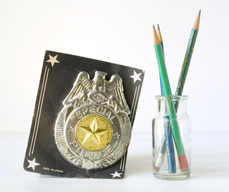 Vintage Special Police Tin Toy Badge, Large, Halloween Costume, Made in ...