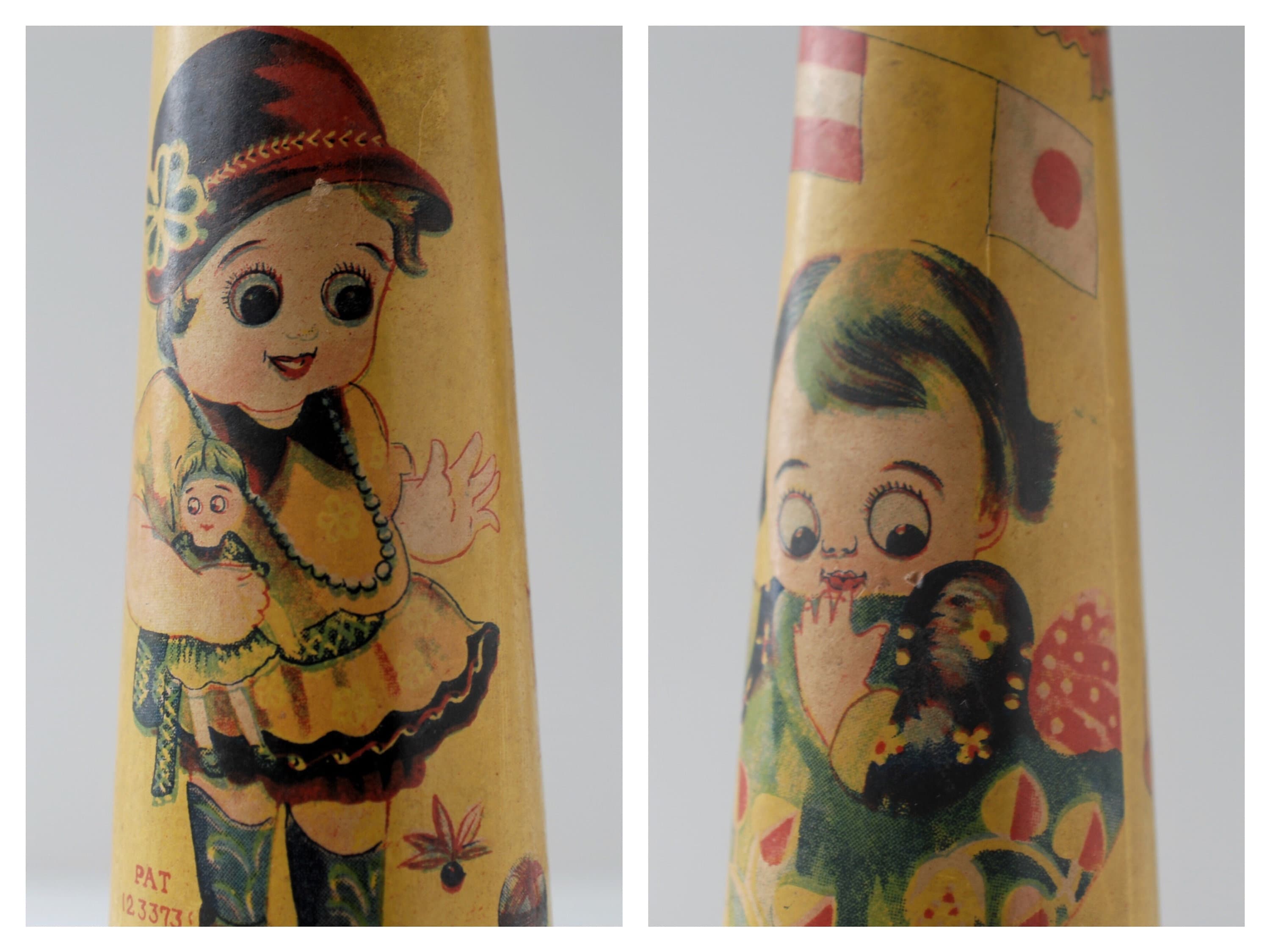 Antique Toy Kaleidoscope, Vintage 1920s With Flapper Girls, Kewpies ...