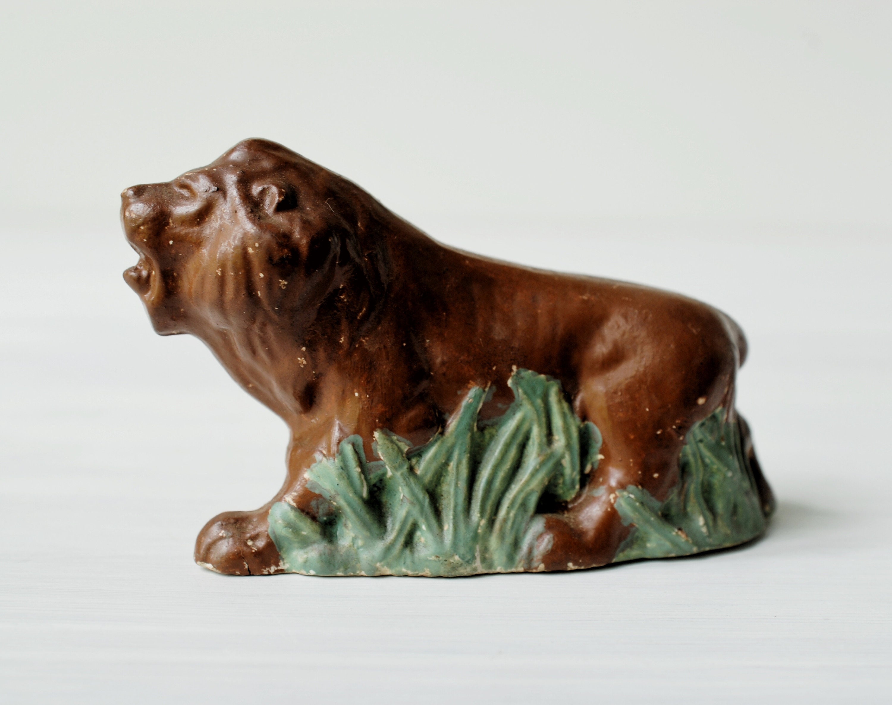 Vintage Numa the Lion, Tarzan Radio Show Plaster Figurine, 1932 Foulds ...