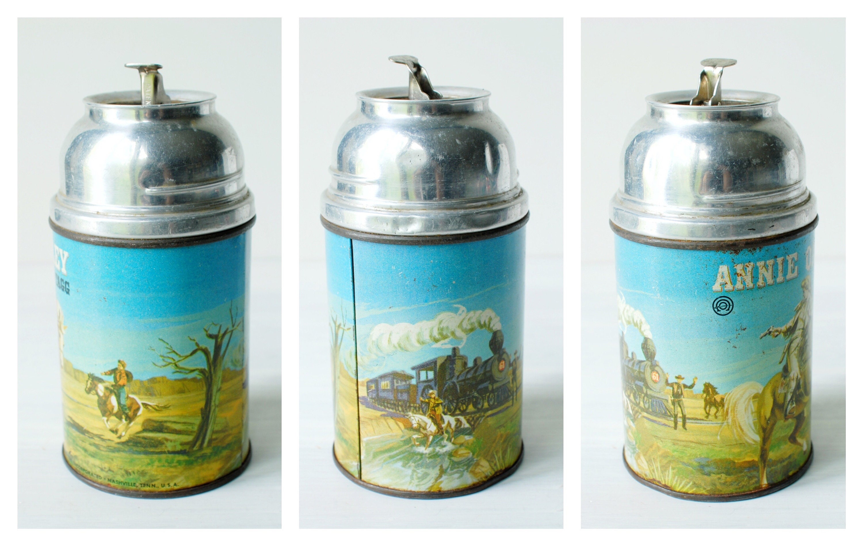 Vintage Annie Oakley and Tagg Thermos Lunchbox Bottle, 1955 Aladdin 8 ...
