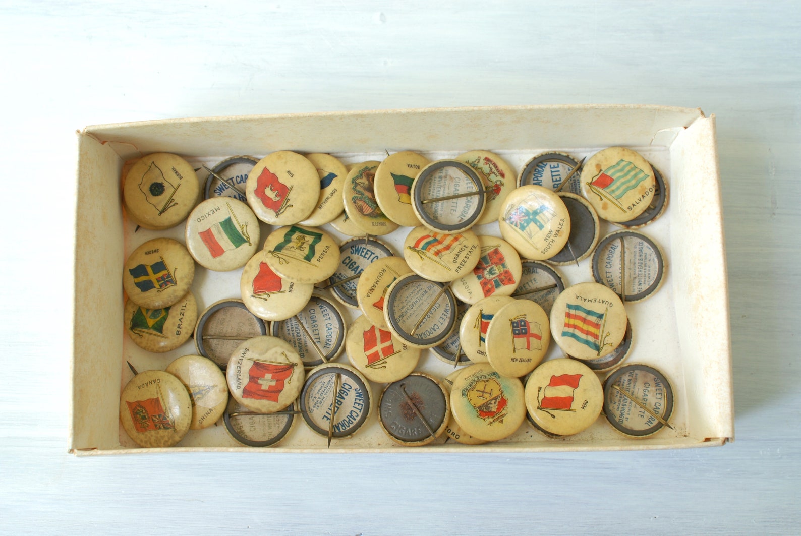 Antique China Flag Pin Chinese Sweet Caporal Country | Etsy