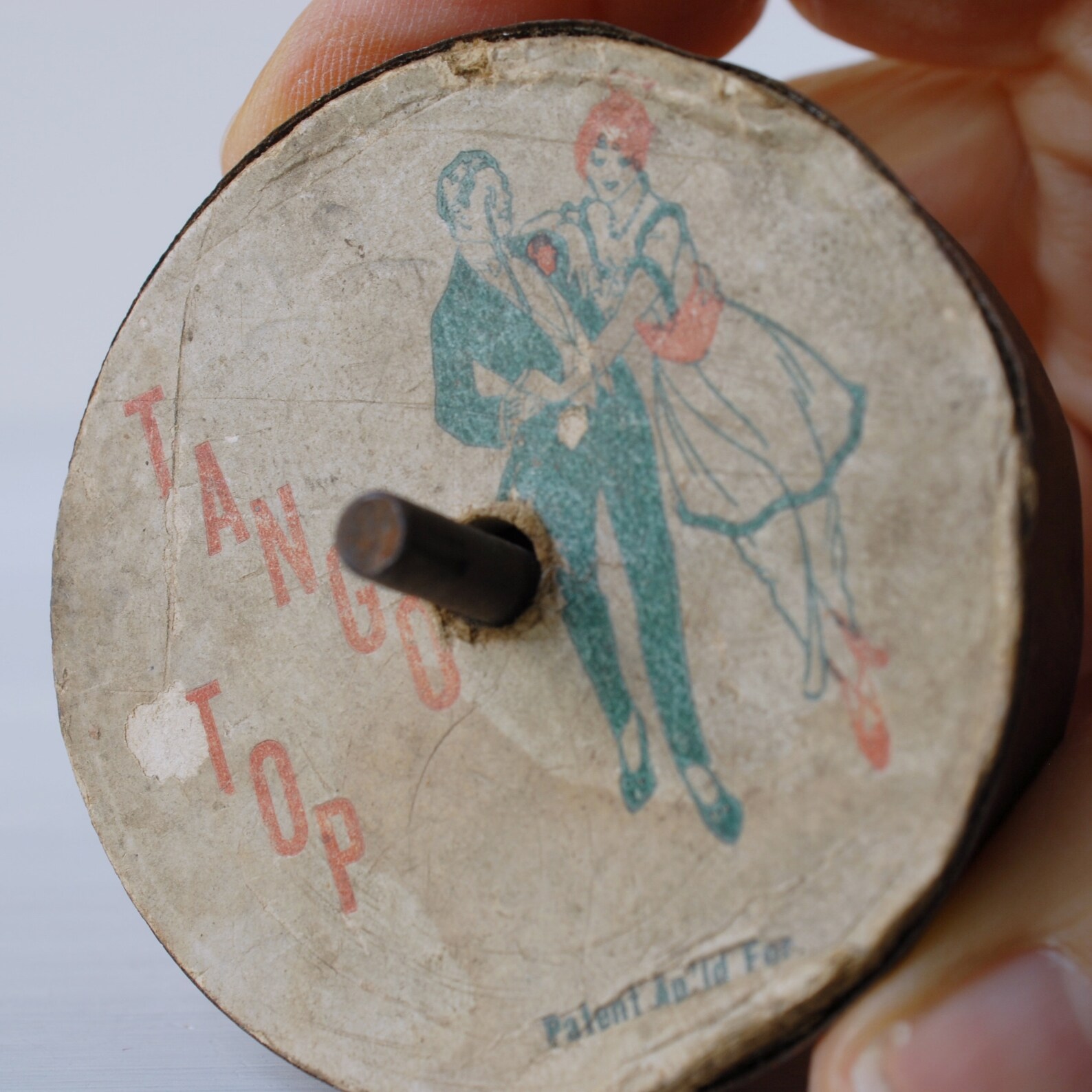Antique Tango Top Spinning Top Metal Toy With 1910s Tango - Etsy