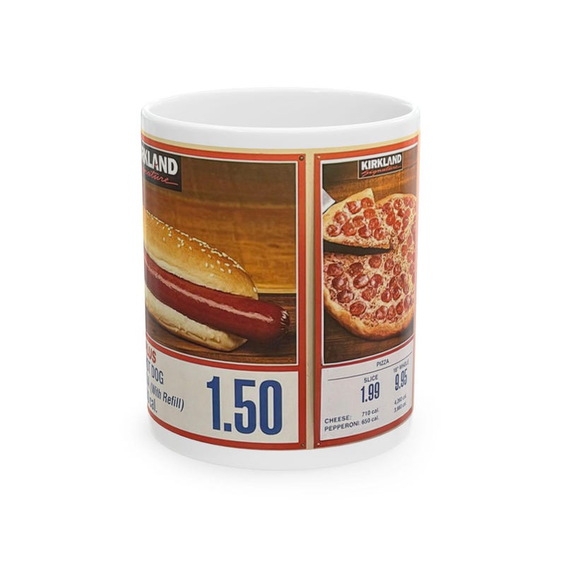 Costco Menu Ceramic Mug 11oz || Funny Mug, Meme Mug, Gag Mug, Novelty ...
