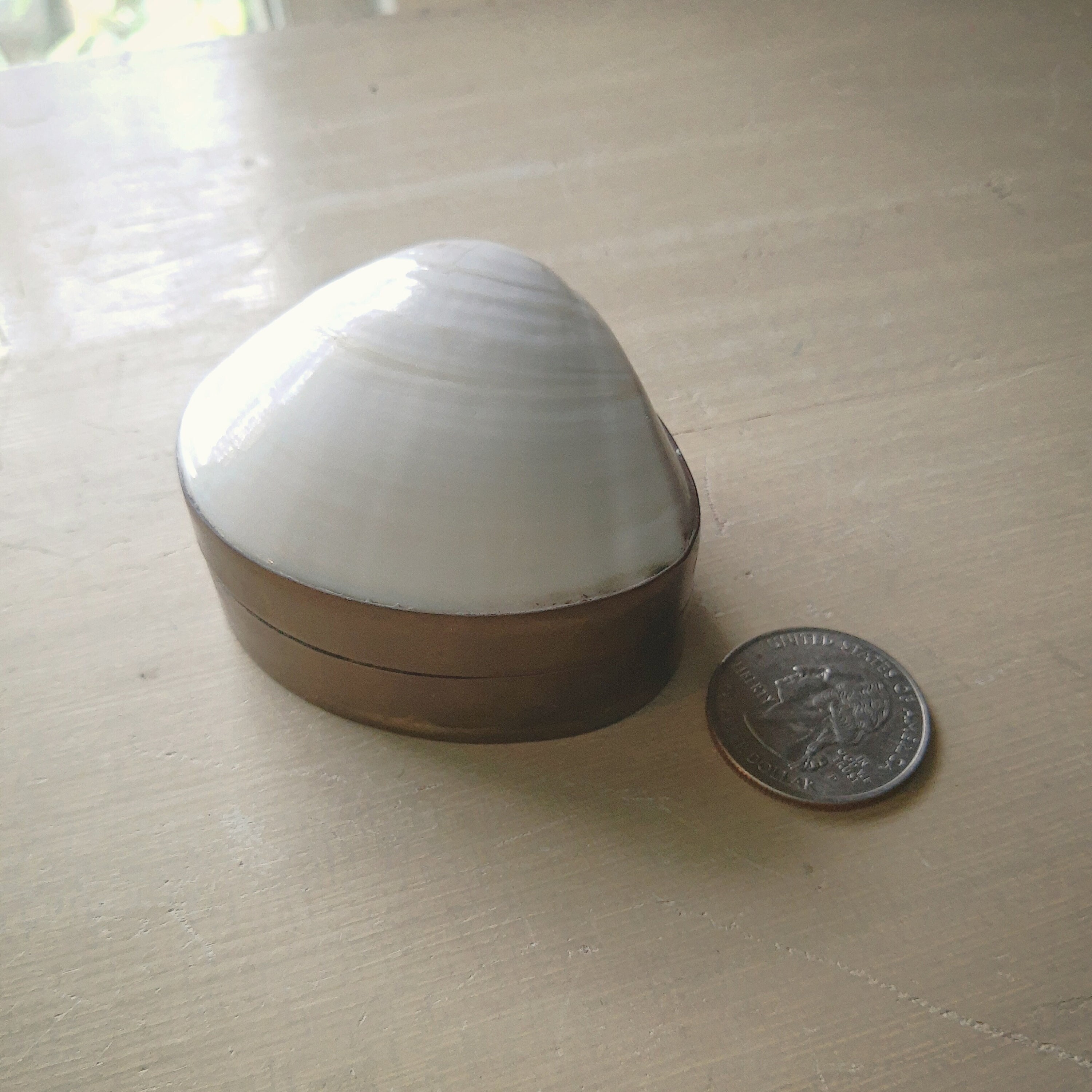 VINTAGE JEWELRY BOX Painted Shell - Etsy