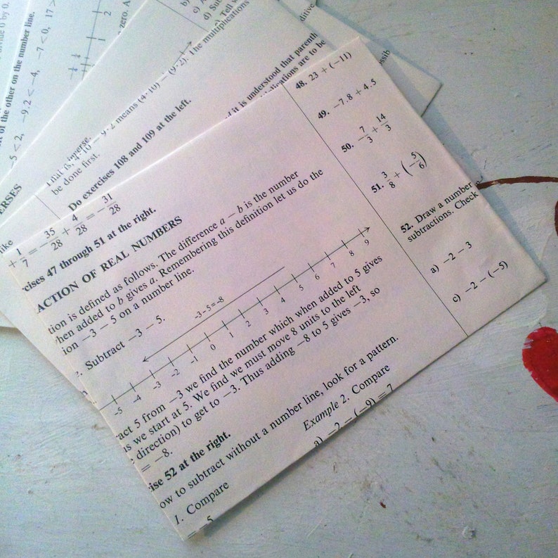 ENVELOPES MATH GEEK Set of Six - Etsy