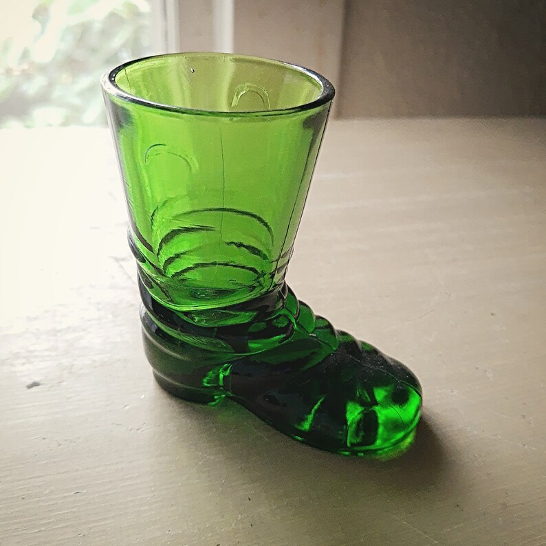 VINTAGE SHOT GLASS Boot - Etsy