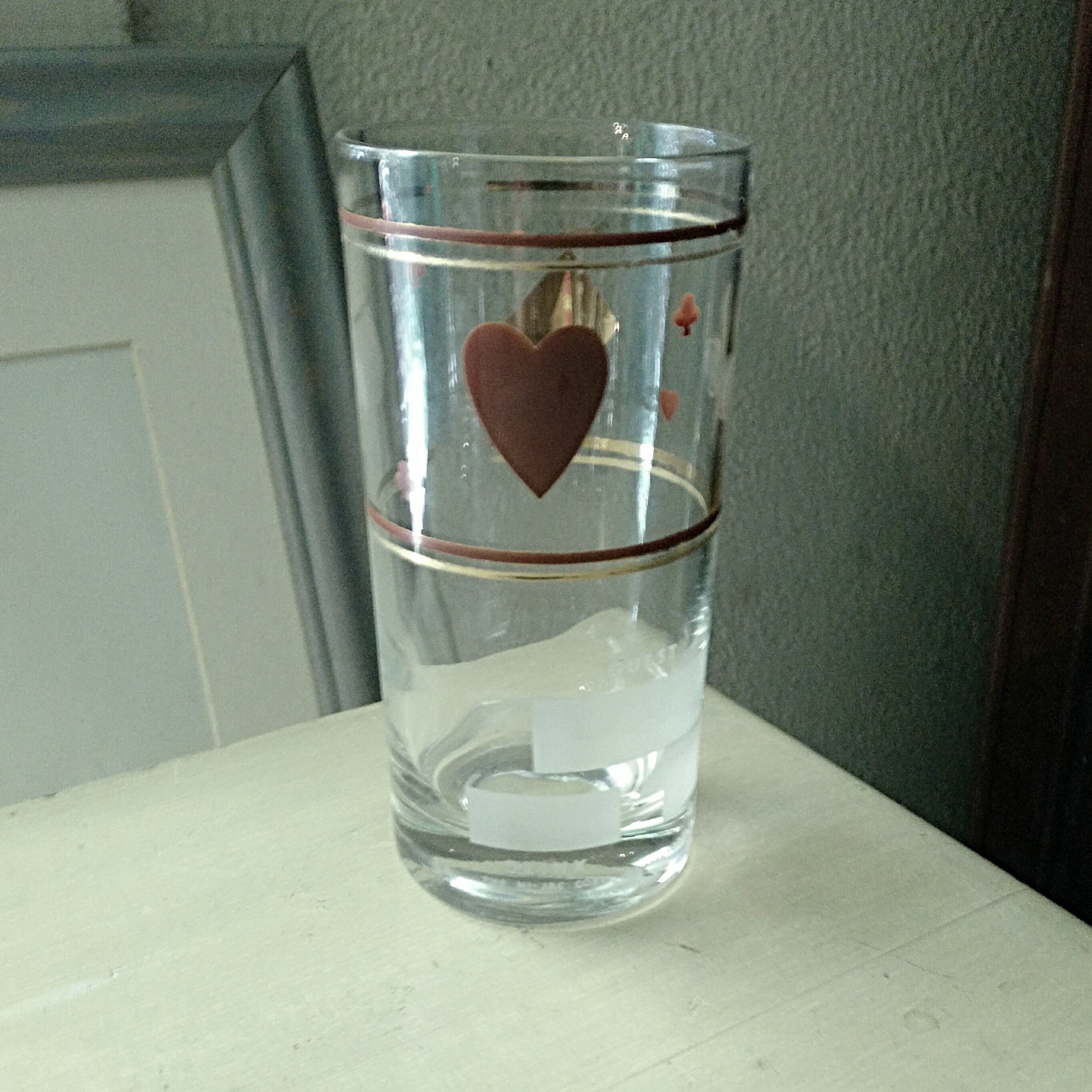 Vintage Poker Pattern Glassware - Etsy