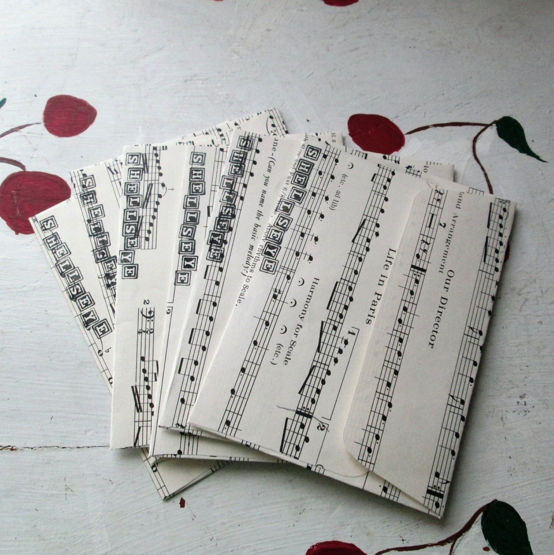 ENVELOPES BAND NERD Set of Six - Etsy