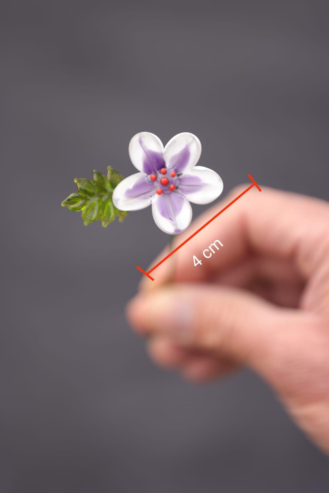 Handmade Glass Miniatures – Flower, Bird & Butterfly Decor | Unique ...