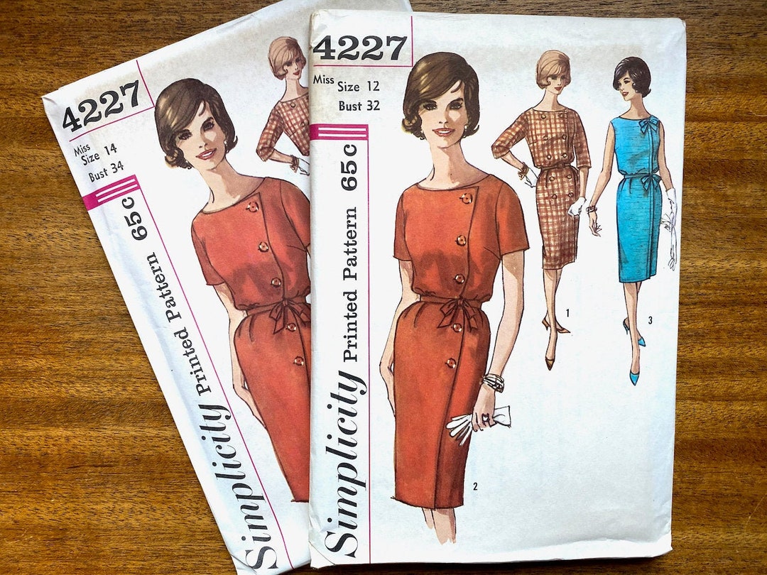 UNCUT Simplicity 4227, Misses Size 12/14, Bust 32/34, 1950s-1960s ...