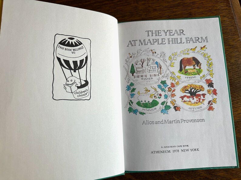 1978 *the Year at Maple Hill Farm* by Alice and Martin Provensen ...