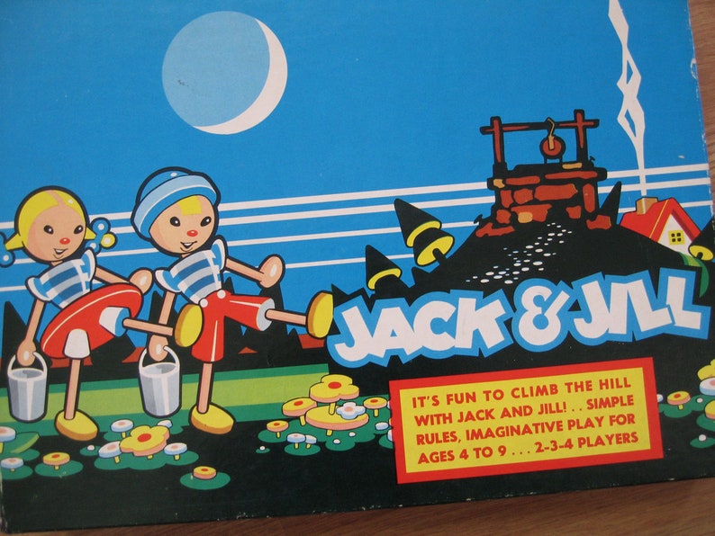 Jack and Jill, Vtg 1956 Cadaco-ellis Children's Board Game, Toy, Great ...