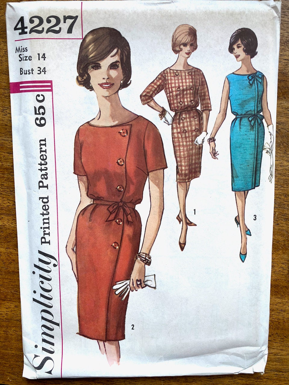 UNCUT Simplicity 4227, Misses Size 12/14, Bust 32/34, 1950s-1960s ...