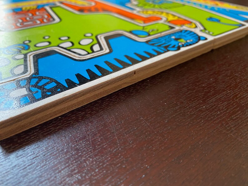 Vtg 1960s-1970s Wooden Animal Cluster Puzzle, Mod Retro, Modernist, 14 ...