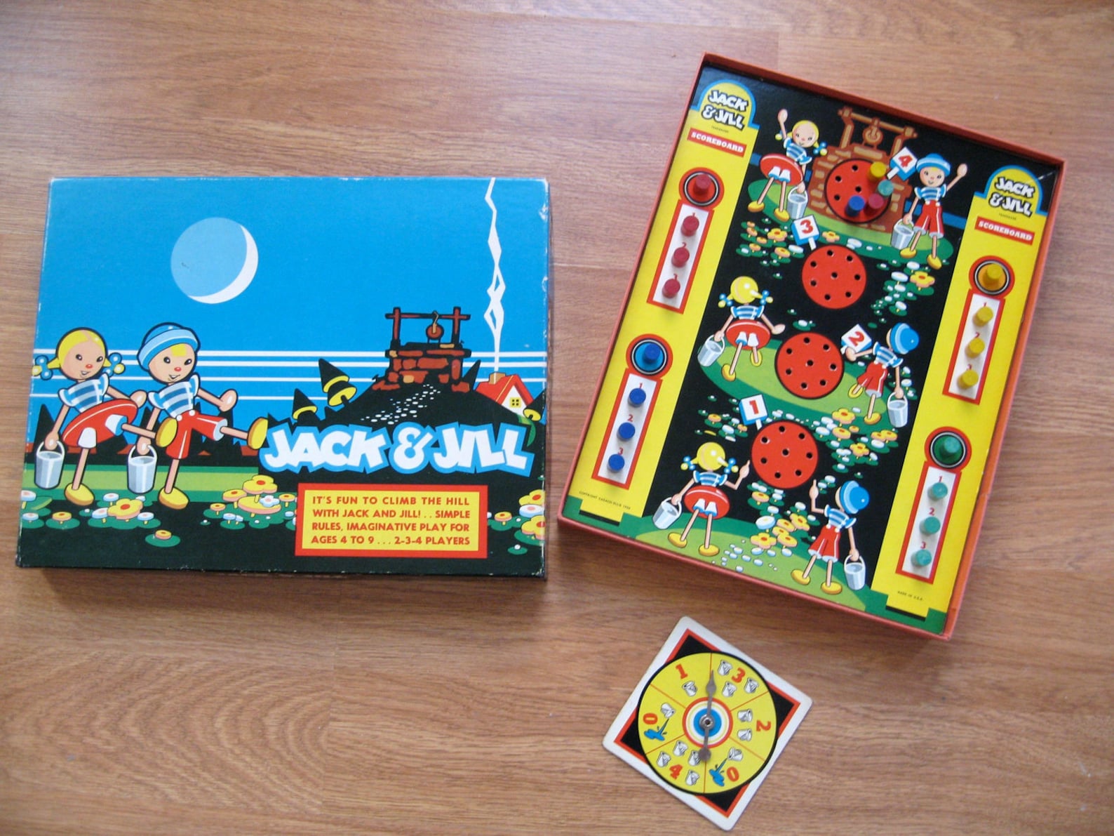 Jack and Jill, Vtg 1956 Cadaco-ellis Children's Board Game, Toy, Great ...