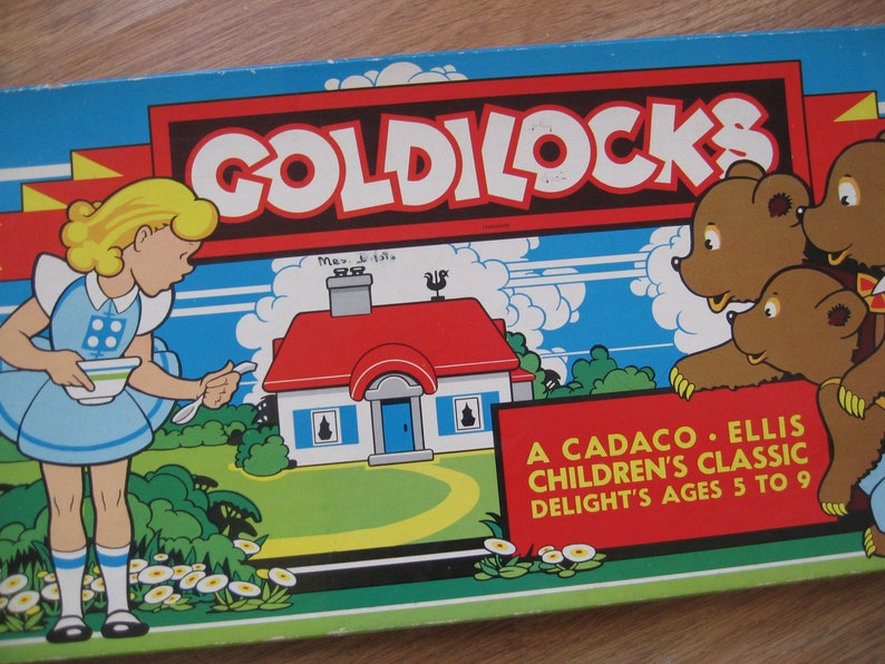 Goldilocks, Vtg 1954 Cadaco-ellis Children's Board Game, Toy, Great ...