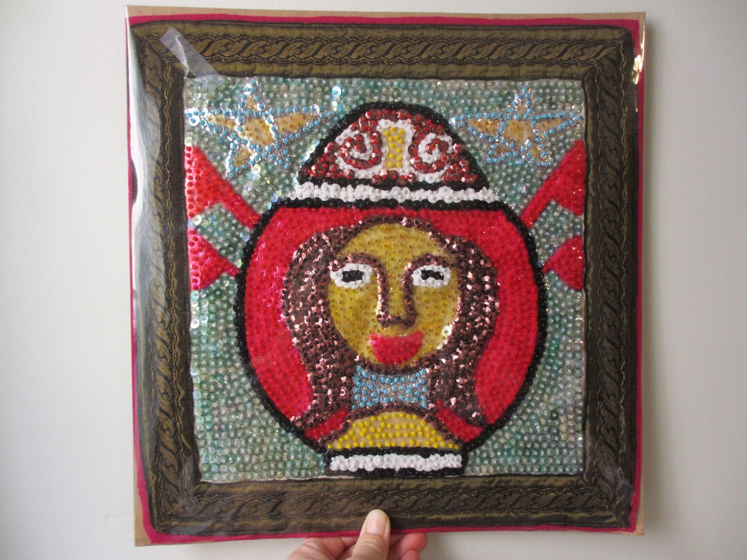 Vtg Pre-1980s Voodoo Drapo Flag Panel, Folk Art, Haiti Haitian - Etsy