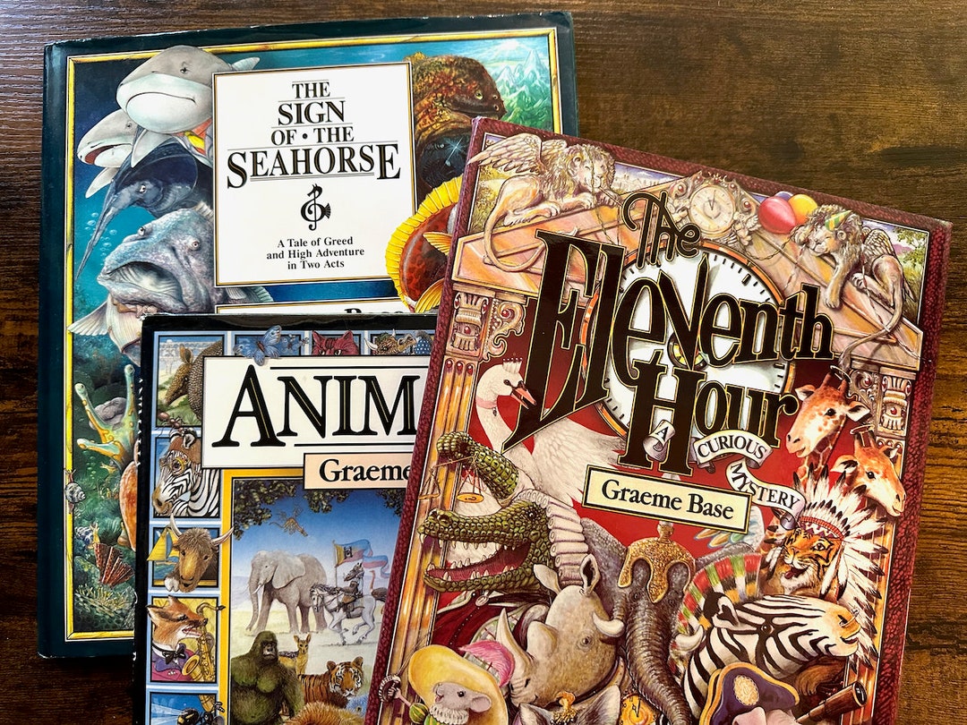 Trio of Graeme Base Children's Books, Excellent Condition With ...