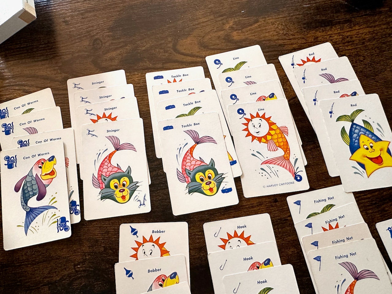 Casper's Going Fishing Card Game by Harvey Cartoons, 1960s, With Box ...