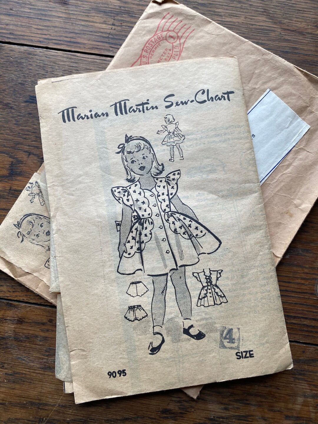 Marian Martin Mail-order Sewing Pattern, 9095, Princess Dress Girls ...