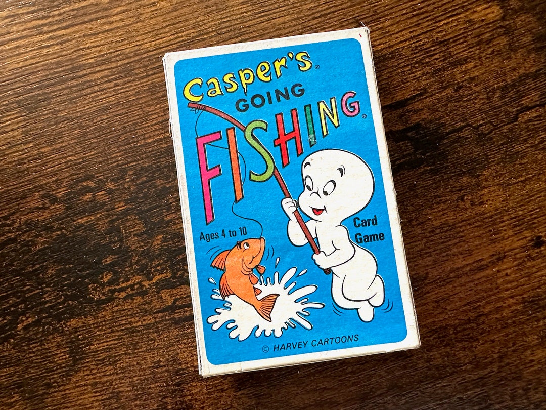 Casper's Going Fishing Card Game by Harvey Cartoons, 1960s, With Box ...
