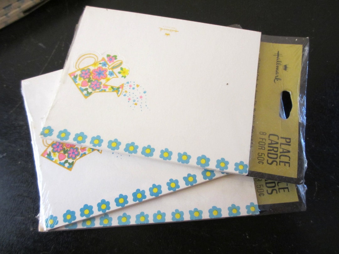 Vtg 1960s/1970s Hallmark Place Cards / Unused Sealed / Bridal Baby ...