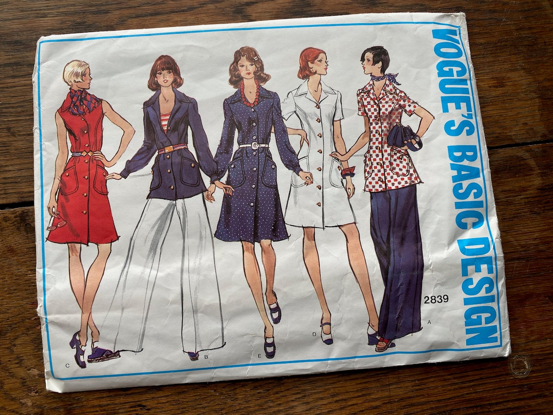 Vogue 2839, Vogue Basic Design, Misses' and Half-size Dress, Tunic ...