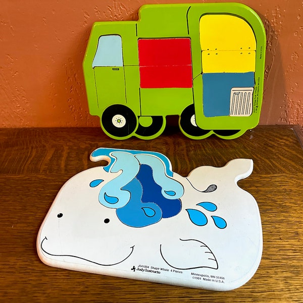 Judy Instructo Wooden Puzzles - Etsy