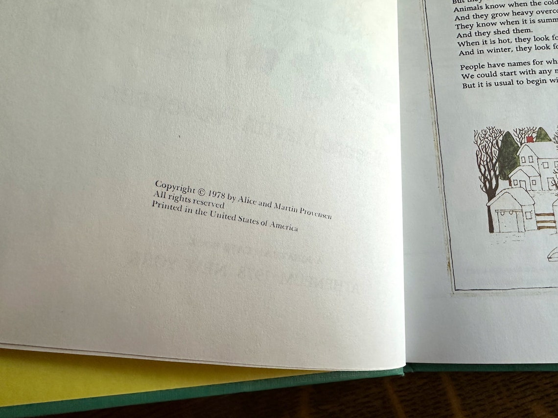 1978 *the Year at Maple Hill Farm* by Alice and Martin Provensen ...