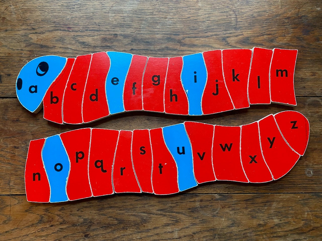 Vtg 1980 Instructo/mcgraw Hill Alphabet Puzzle Alphabet Worm - Etsy