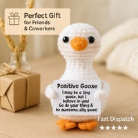 Emotional Support Goose Desk Buddy | Magnetic Goose With Custom Wooden ...