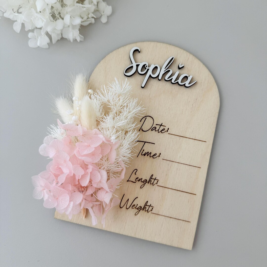 Wooden Baby Name Sign and Birth Stats, Milestone Cards, Baby Monthly ...