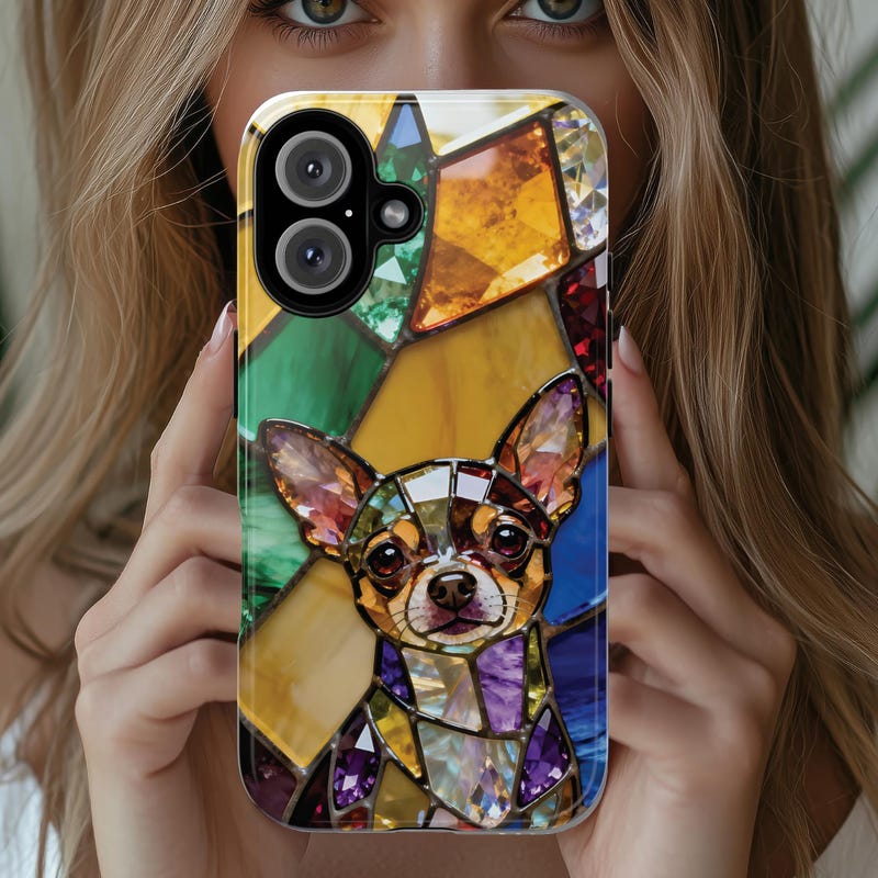 Mosaic Dog Phone Case - Etsy