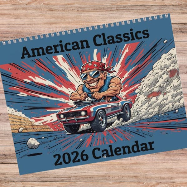 Hot Rod Calendars 2026 - Etsy