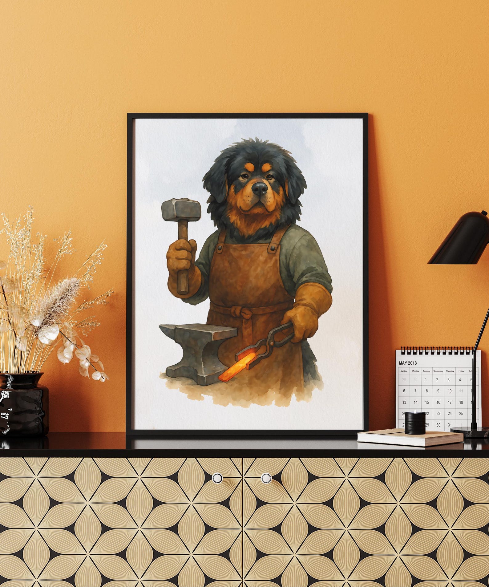Trade Worker Dogs Clipart Bundle Group 2 | Construction Dog Watercolor ...