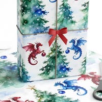 Luxury Baby Dragon Gift Wrap, Wrapping Paper and Tissue Paper Sheets ...