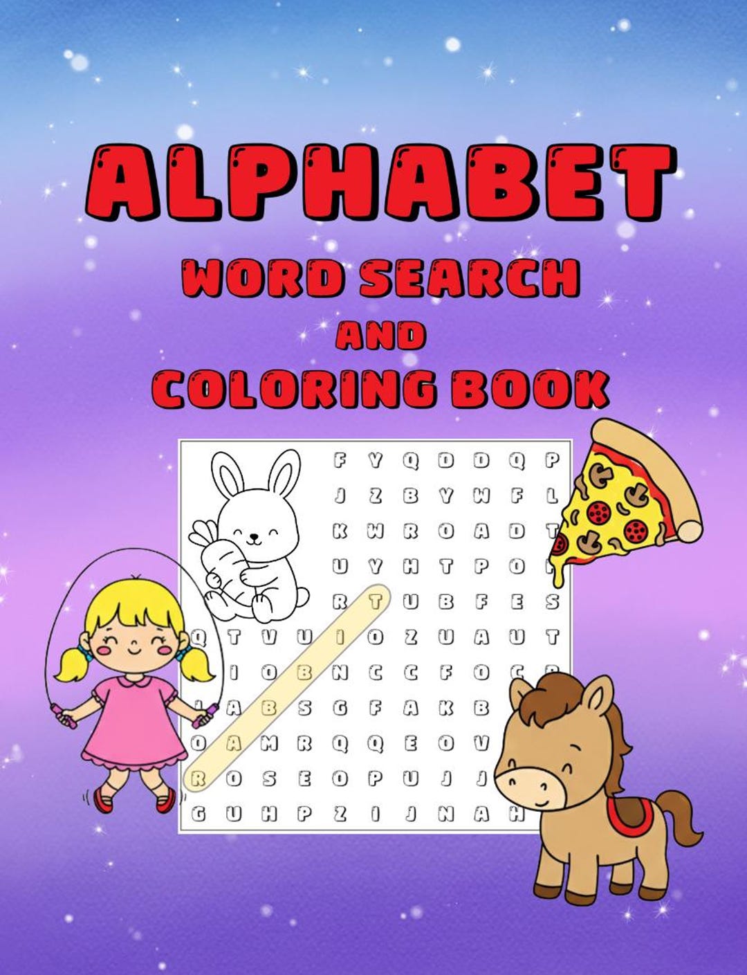 Alphabet Word Search Coloring Activity Printable for Kids | Preschool ...