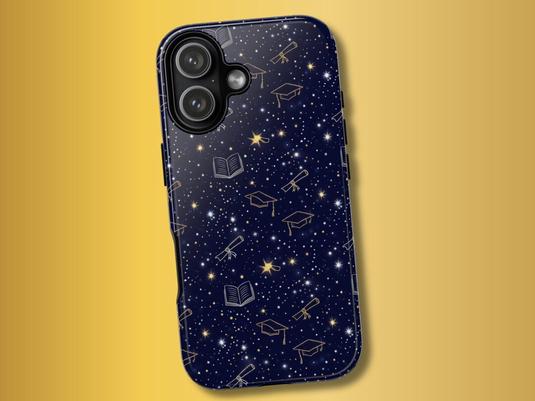 Graduation Navy Blue Constellation Phone Case | Celestial Academic ...