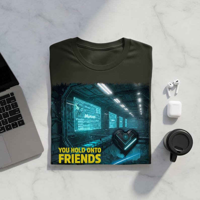 Cyberpunk Heart T-shirt | Sci-fi Friends Quote Tee | Futuristic ...