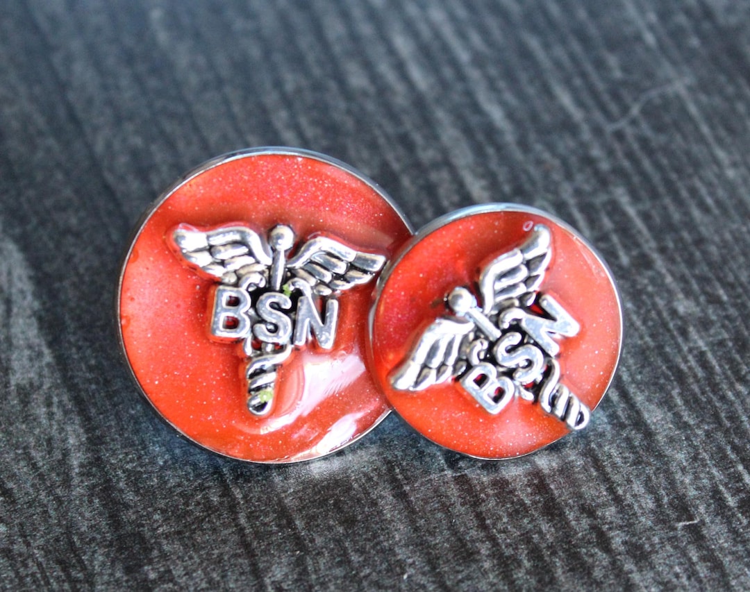 Bsn Bachelor of Science Nursing Pin for White Coat Pinning Ceremony ...