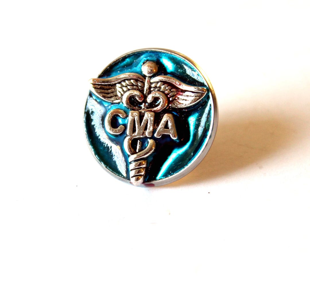 Certified Medical Assistant Pin, Blue, CMA Pinning Ceremony, White Coat ...