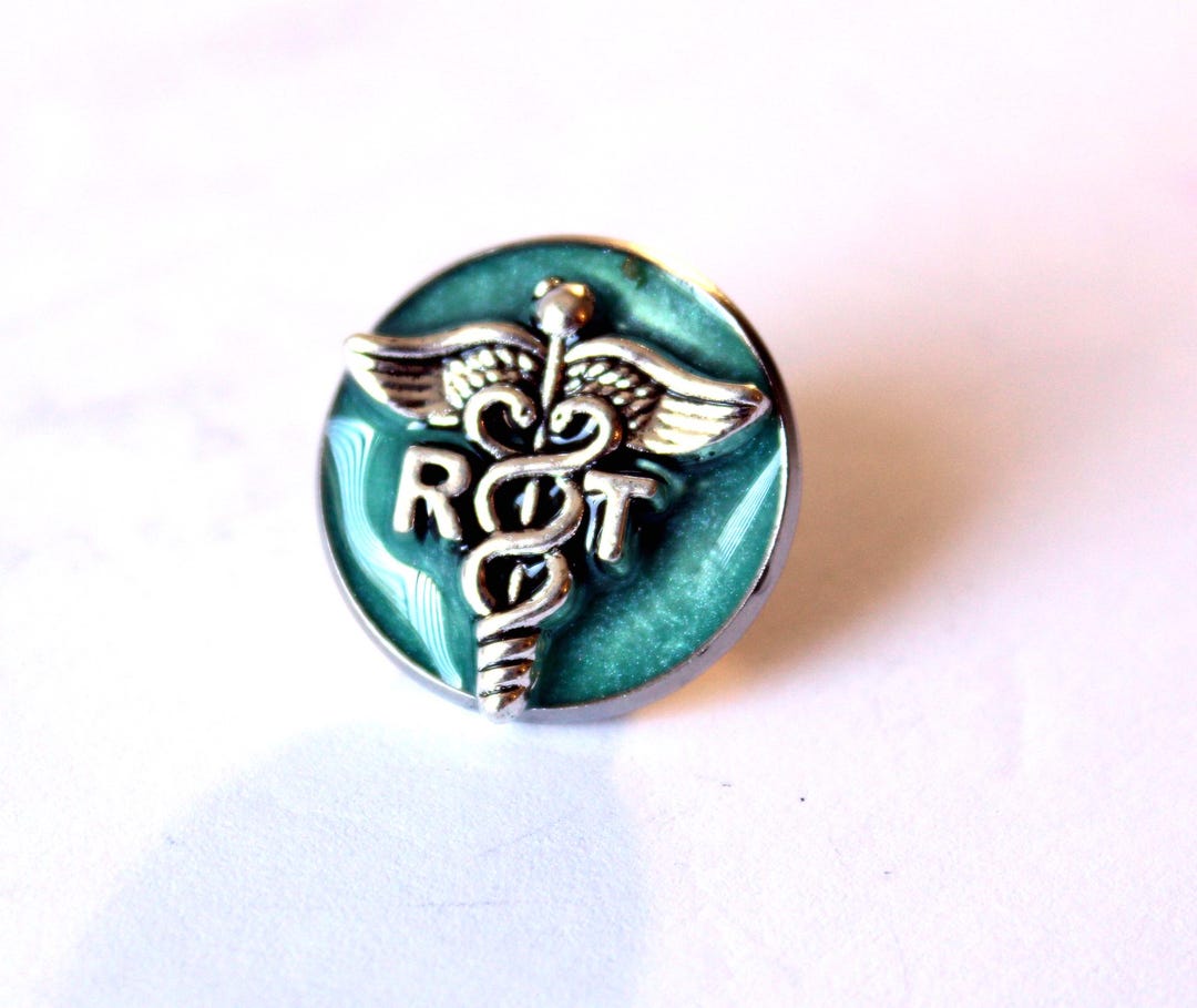 Respiratory Therapy Pin, Green, RT Pinning Ceremony, White Coat ...